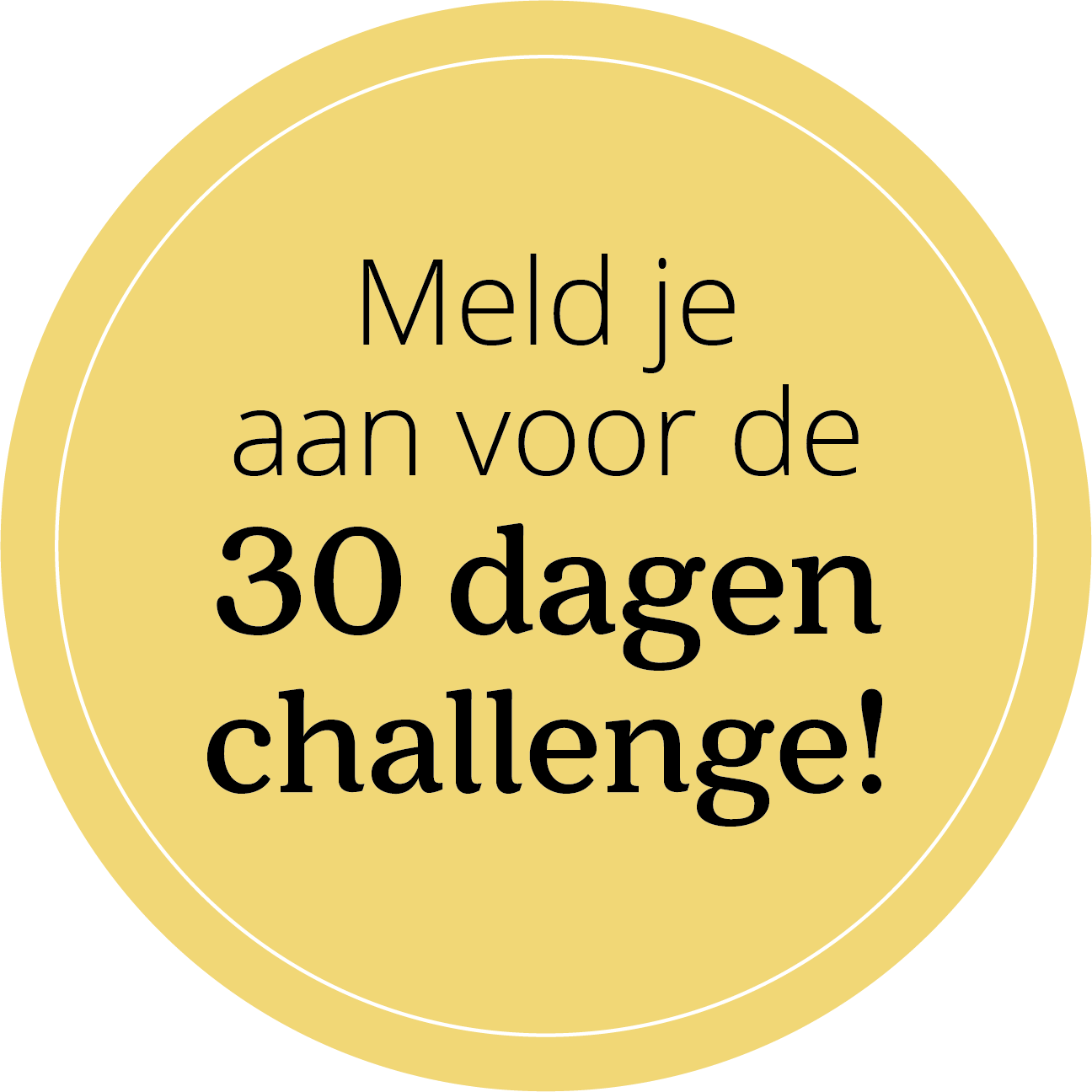 30 dagen challenge - Diëtistenpraktijk Stede Broec